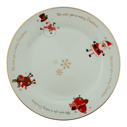 We Wish You A Merry Christmas Side Plate 7.5 Inch - FabFinds