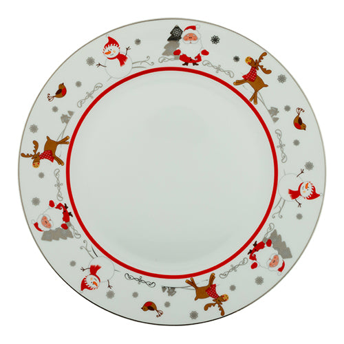 Ceramic Christmas Characters Plate 10.5 Inch - FabFinds