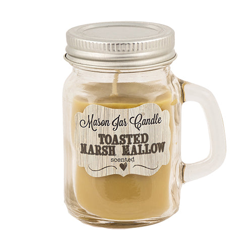 Mini Mason Jar Candle Toasted Marsh Mallow Scented-FabFinds
