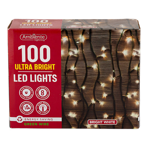 100 Ultra Bright LED Fairy Lights Assorted Colours 11.9m - FabFidns ...