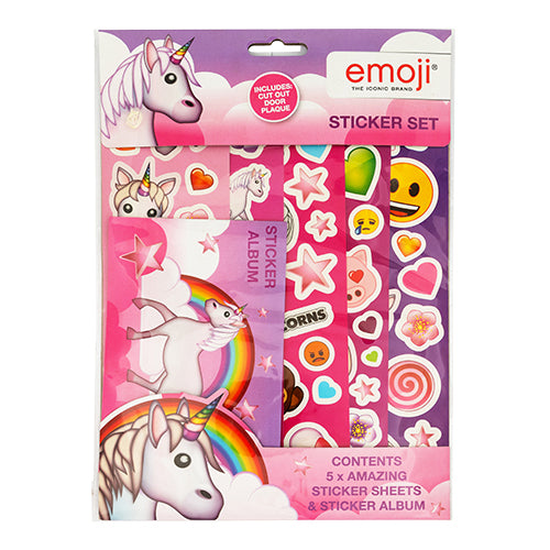 Emoji A4 Unicorn Sticker Set — FabFinds