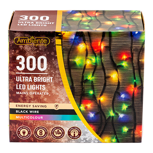 Ambiente Lighting 300 Ultra Bright LED Lights Assorted Colours- FabFinds