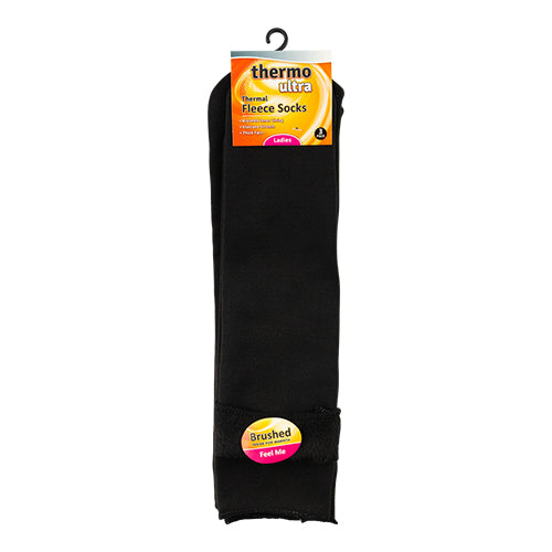 Ladies Thermo Ultra Thermal Fleece Socks 3 Pack - FabFinds