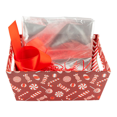 Red Candy Cane Fill Your Own Christmas Mini Hamper Kit - FabFinds