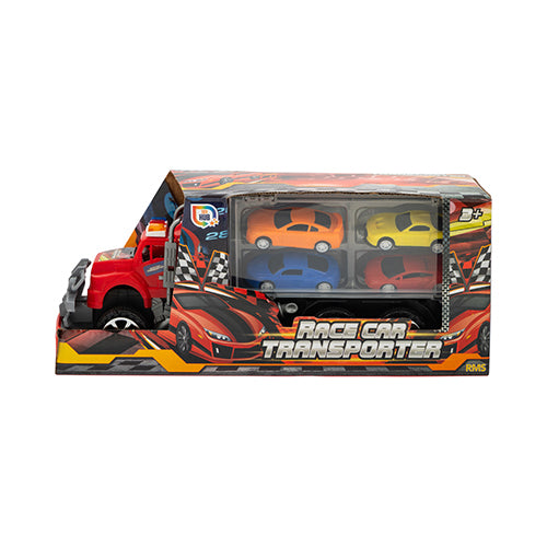Toy Hub Race Car Transporter Truck 32cm x 12cm - FabFinds