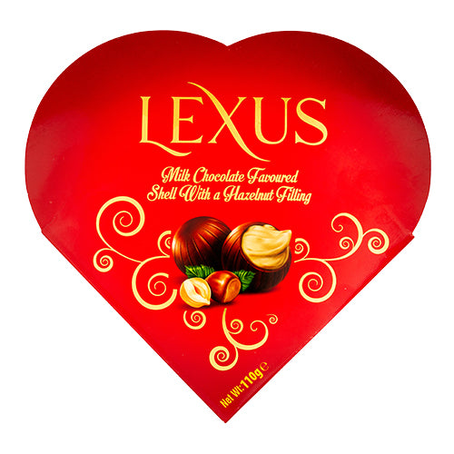 Lexus Milk Chocolate & Hazelnut Filling Chocolates 110g - FabFinds
