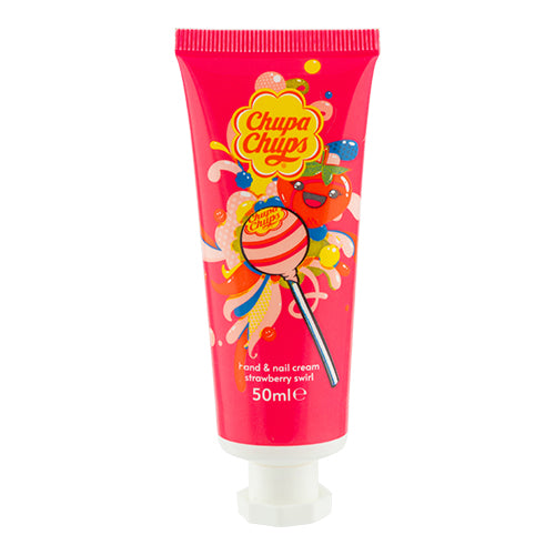 Chupa Chups Hand & Nail Cream Strawberry Swirl 50ml - FabFinds