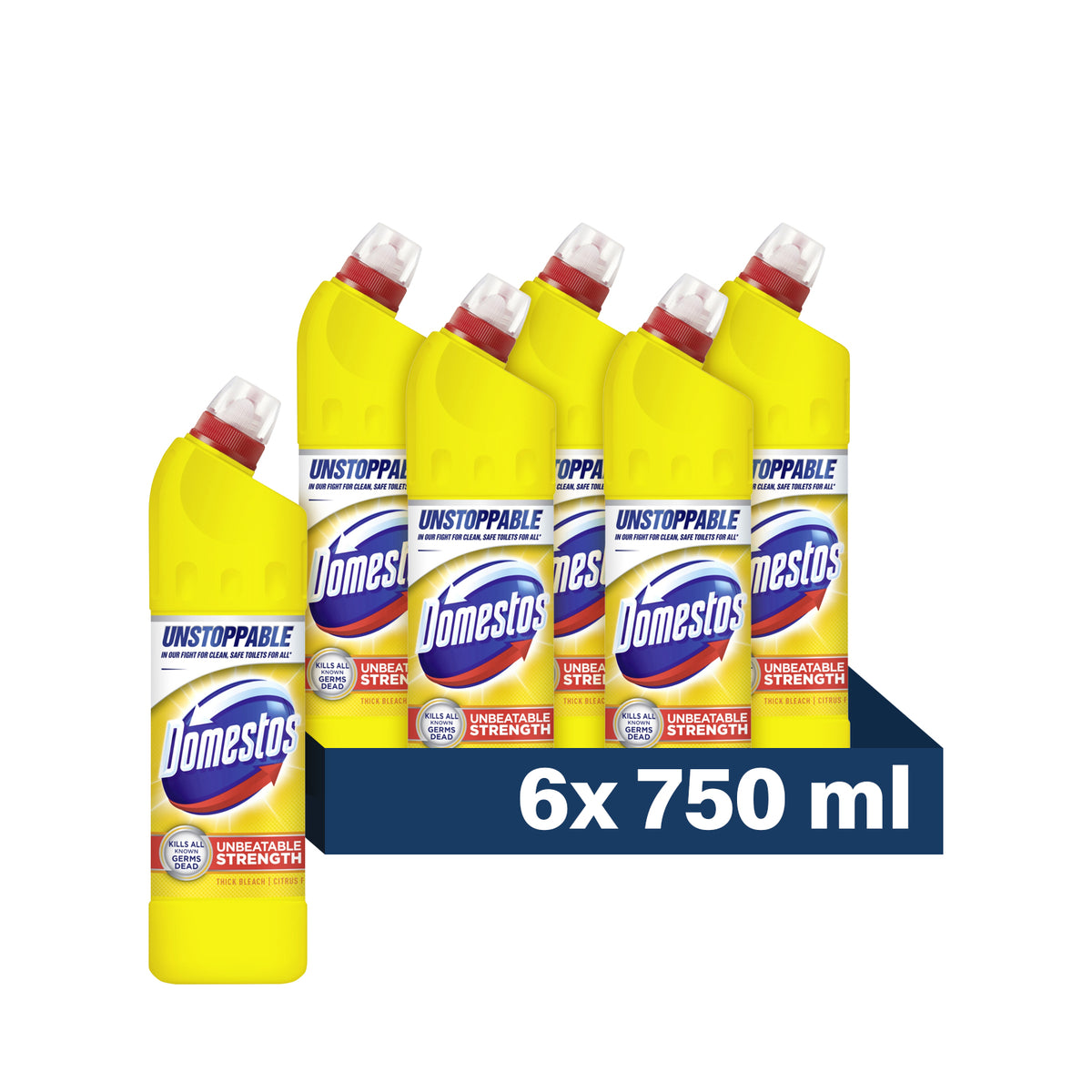 Domestos Extended Germ Kill Citrus Fresh Bleach 750ml - FabFinds