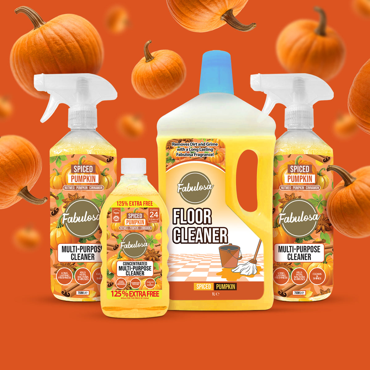 Spiced Pumpkin Autumn Cleaning Bundle 4pc FabFinds