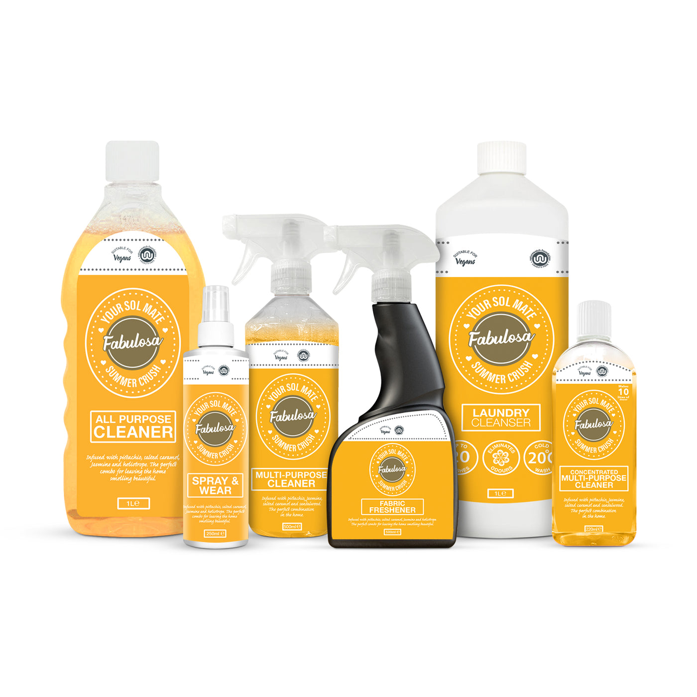 Fabulosa Your Sol Mate Summer Crush Home Cleaning Bundle 6 Piece - FabFinds
