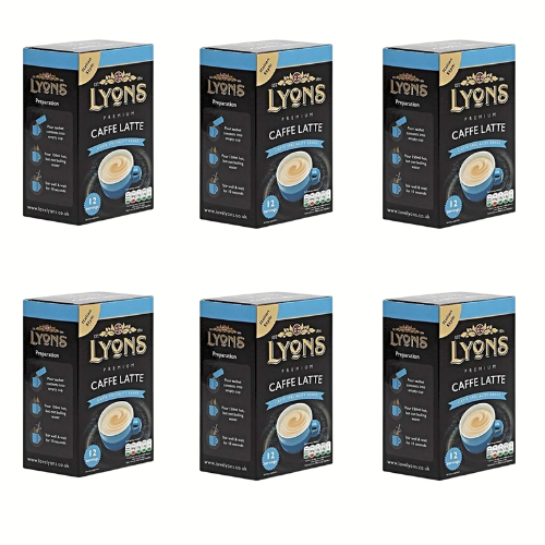 Lyons Caffe Latte 12 Sachets 15g - 6 Pack — FabFinds