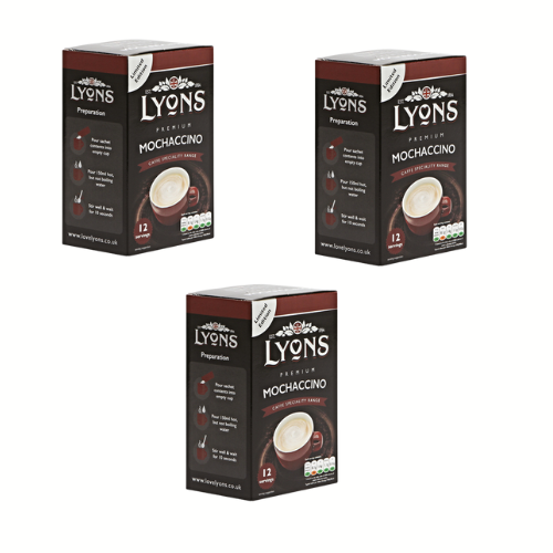 Lyons Premium Mochaccino 12 Sachets - 3 Pack — FabFinds