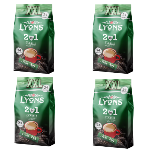 Lyons 2 in 1 Instant Coffee 4 Pack - Smooth Instant Mix — FabFinds