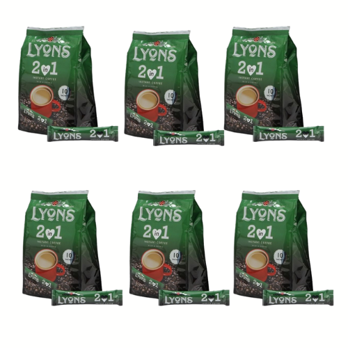 Lyons 2 in 1 Instant Coffee 10 Sachets - 6 Pack — FabFinds