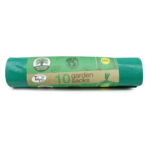 Tidy Z Green Garden Sacks 10 Pack 50L - FabFinds