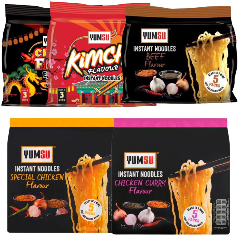 Yumsu Instant Ramen Noodles Variety Bundle Chicken Curry, Special Chic ...