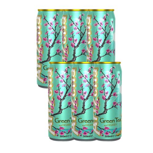 Arizona Original Green Tea & Honey Drink 6 x 500ml (6 Pack) - FabFinds