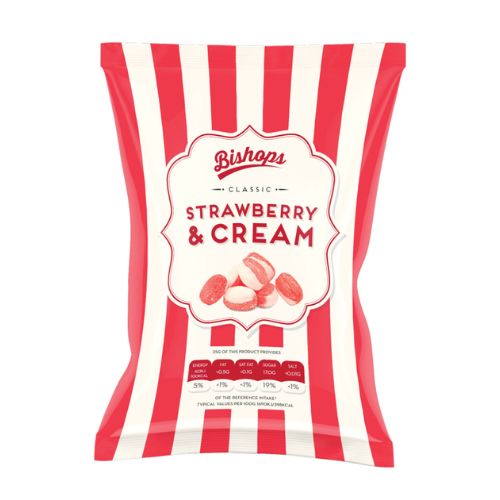 Bishops Strawberry & Cream Sweets 150g - FabFinds