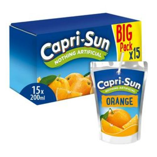 Capri-Sun Big Pack Orange 15 x 200ml - FabFinds