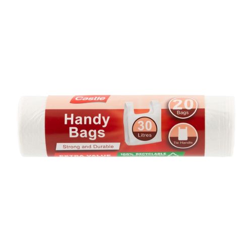Castle Handy Bags With Tie Handles 20 Pack 30L - FabFinds