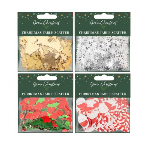 Christmas Table Scatter Confetti Assorted Designs - FabFinds