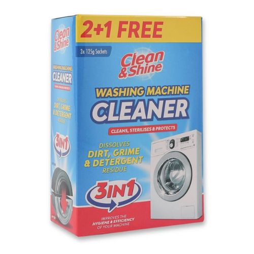 Clean & Shine Washing Machine Cleaner 3 x 12g Sachets - FabFinds