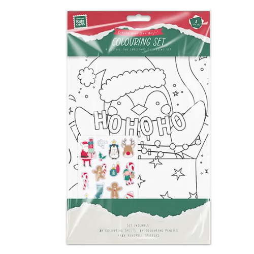 Christmas Colouring Set 8 Pack - FabFinds