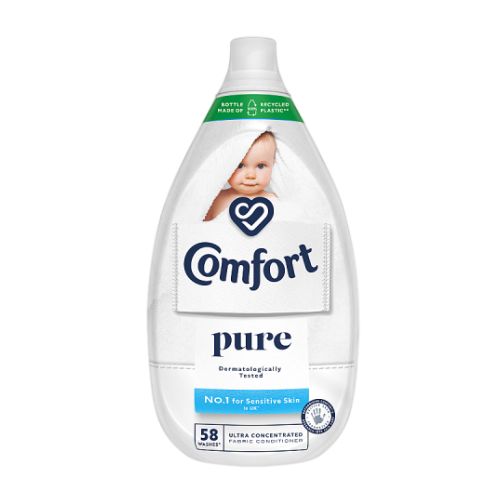 Comfort Pure Concentrated Fabric Conditioner 58 Washes 870ml - FabFinds
