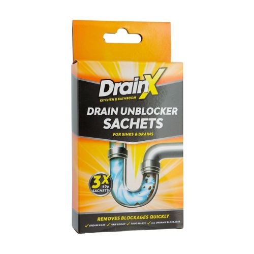 Drain X Drain Unblockers Sachets 3 x 40g - FabFinds