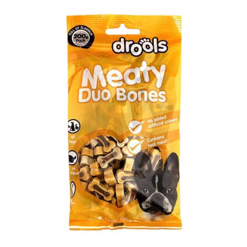 Drools Meaty Duo Bones Dog Treats 200g - FabFinds