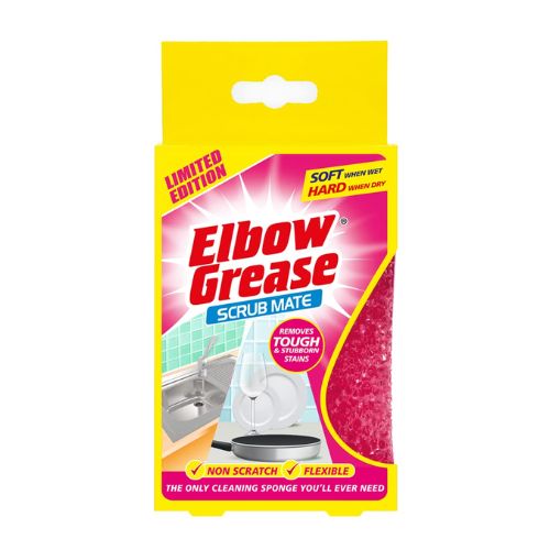 Elbow Grease Scrub Mate Cleaning Sponge Pink - FabFinds