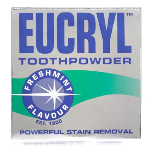 Eucryl Toothpowder Fresh Mint Flavour 50g - FabFinds
