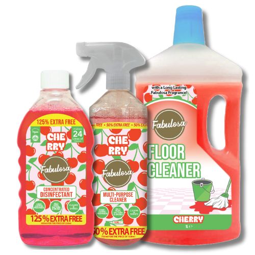 Fabulosa Fruity Cherry Cleaning Bundle 3 Piece - FabFinds