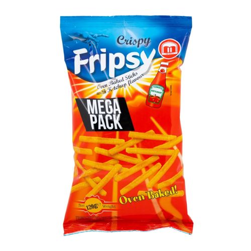 Frispy Oven Baked Stick Crisps Ketchup Flavour 120g - FabFinds