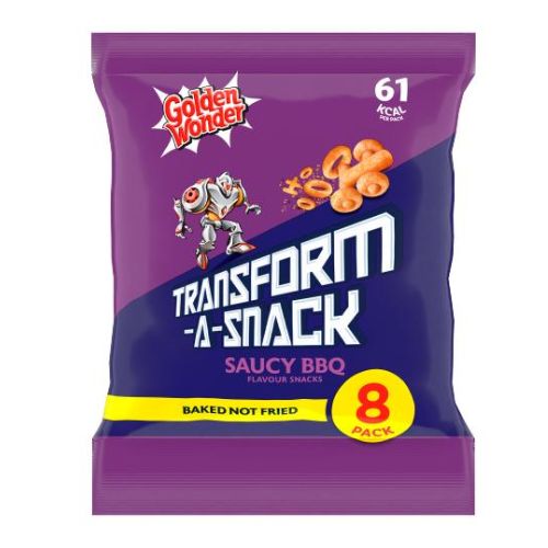 Golden Wonder Transform A-Snack Saucy BBQ 8 x 12g - FabFinds