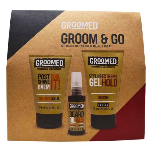 Groomed Groom & Go Men's Gift Set 3 Piece Set - FabFinds