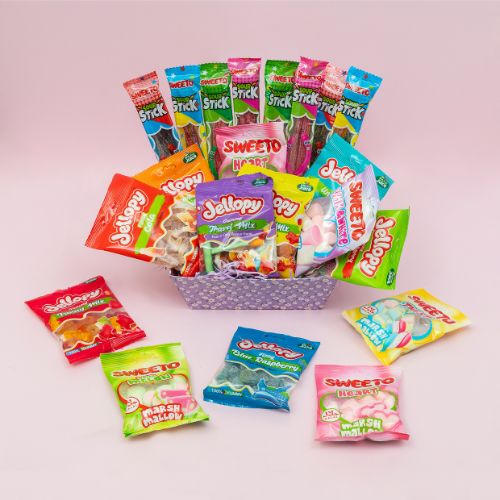 Halal Sweet Hamper Jellopy & Sweeto 24 Piece - FabFinds