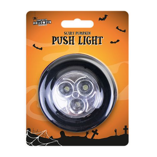 Halloween Pumpkin Push Light - FabFinds