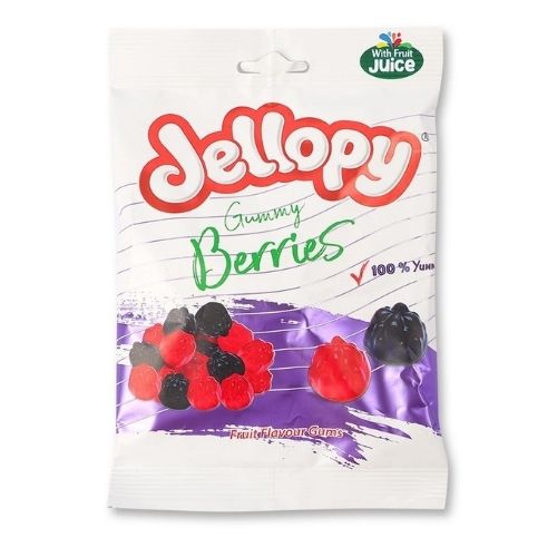 Jellopy Gummy Berries Sweets 150g - FabFinds