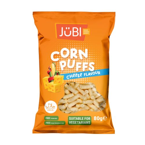 Jubi Corn Puffs Cheese 80g - FabFinds