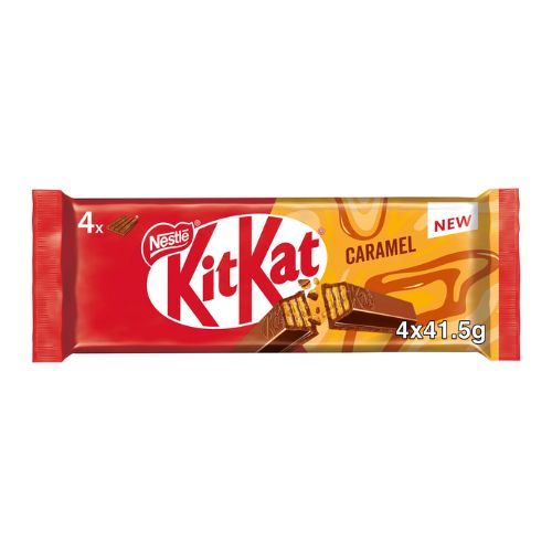 Nestle Kit Kat Caramel Chocolate Bars 4 Pack 4 x 41.5g - FabFinds