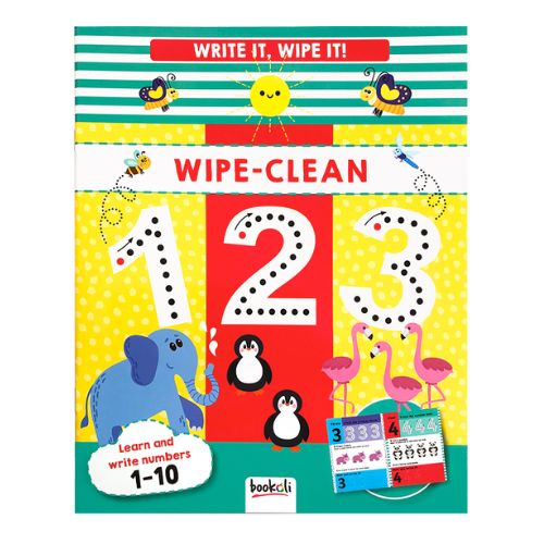 A4 Wipe Clean 123 Learn & Write Numbers Booklet - FabFinds