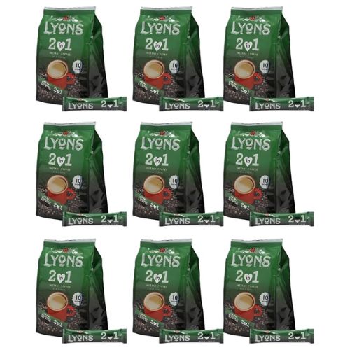 Lyons 2 in 1 Instant Coffee 10 Sachets 16 g - 9 Pack — FabFinds