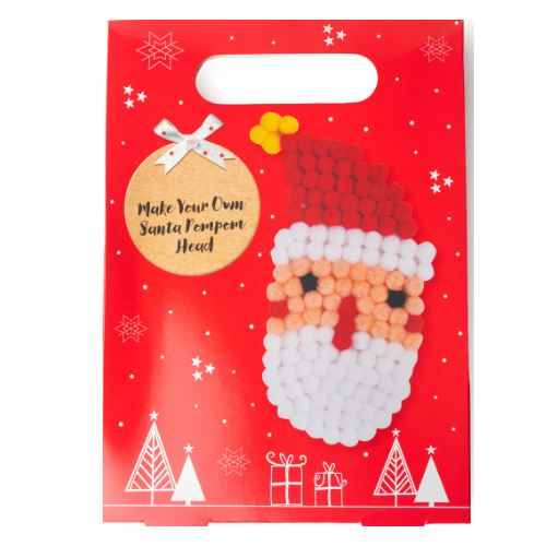 Make Your Own Santa Pom Pom Head Christmas Craft Kit | FabFinds