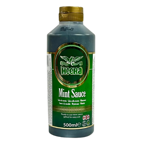 Heera Mint Sauce 500ml Tangy Fresh Condiment | FabFinds