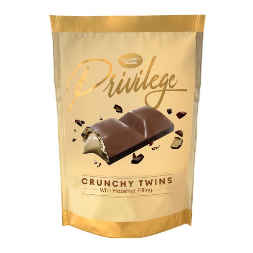 Brompton House Privilege Chocolate Crunchy Twins 115g - FabFinds