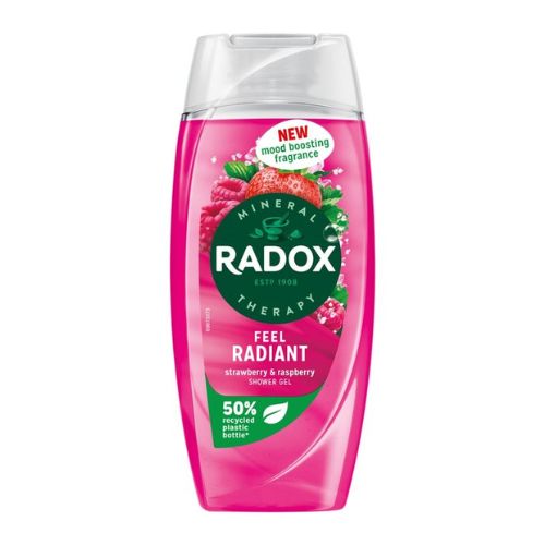 Radox Feel Radiant Strawberry & Raspberry Shower Gel 225ml - FabFinds