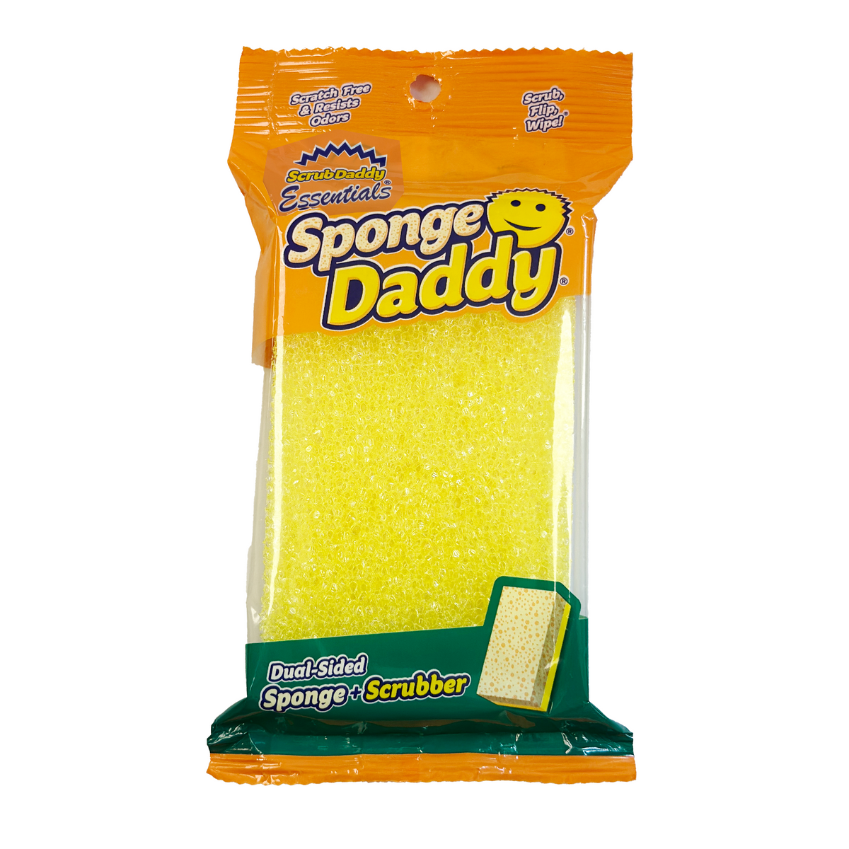 Sponge Daddy Dual-Sided Sponge and Scrubber Non-Scratch FabFinds