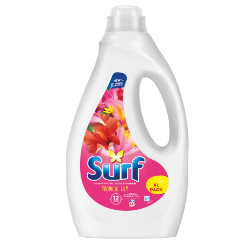 Surf Liquid Laundry Detergent Tropical Lily, 1.2L (44 Washes) Assorted ...