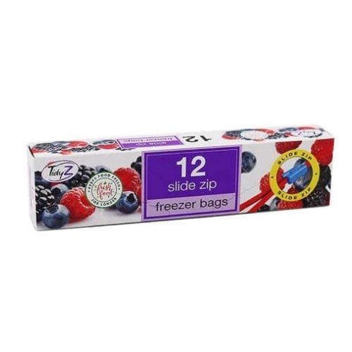 Tidy Z Freezer Bags Slide Zip 12 Pack - FabFinds